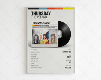 The Weeknd Thursday Poster - Etsy