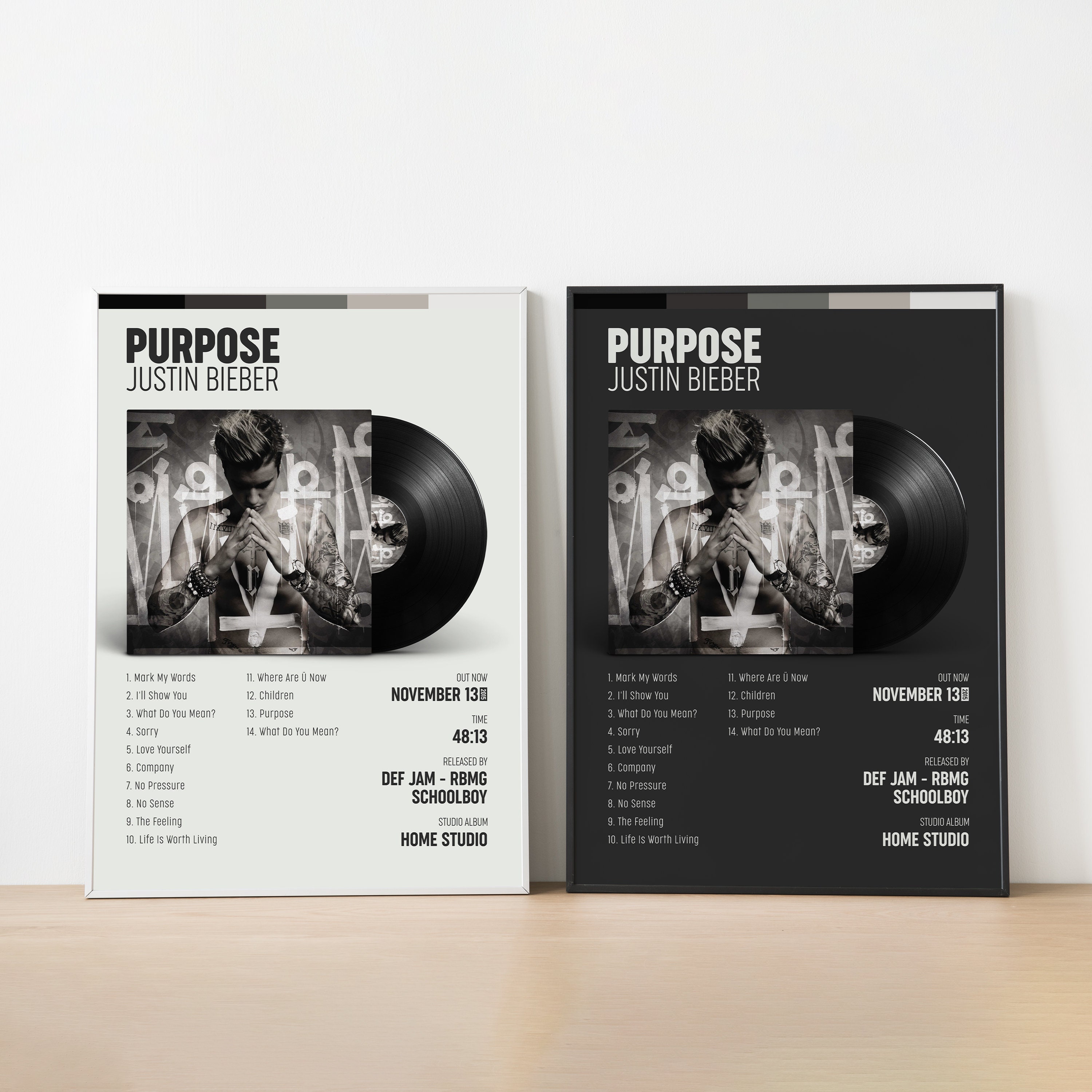 Purpose Poster, Justin Bieber Album Cover Poster, Home Decor, Music ...
