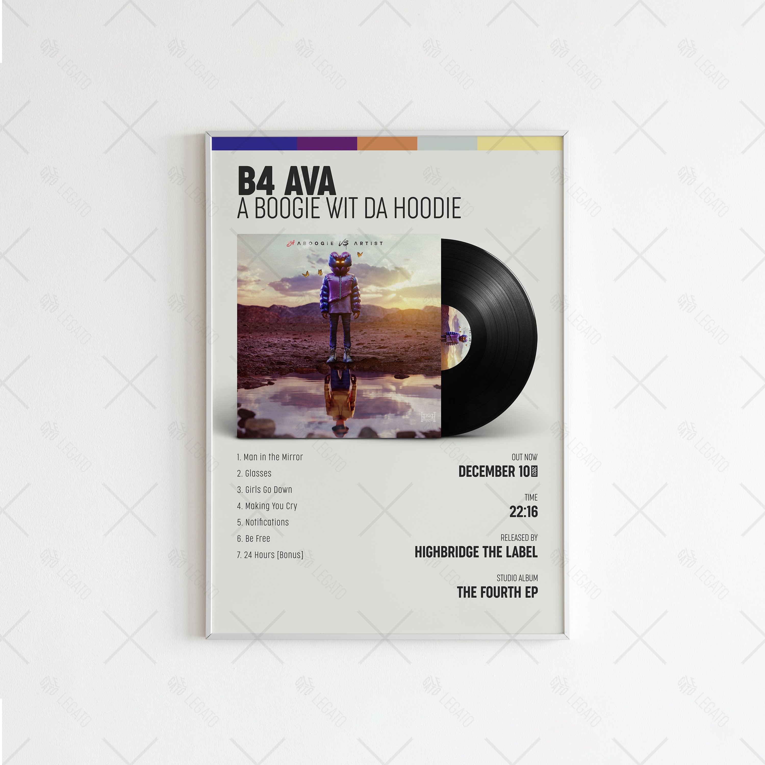 B4 AVA Poster, A boogie Wit da Hoodie Poster, Album Cover Poster sold ...