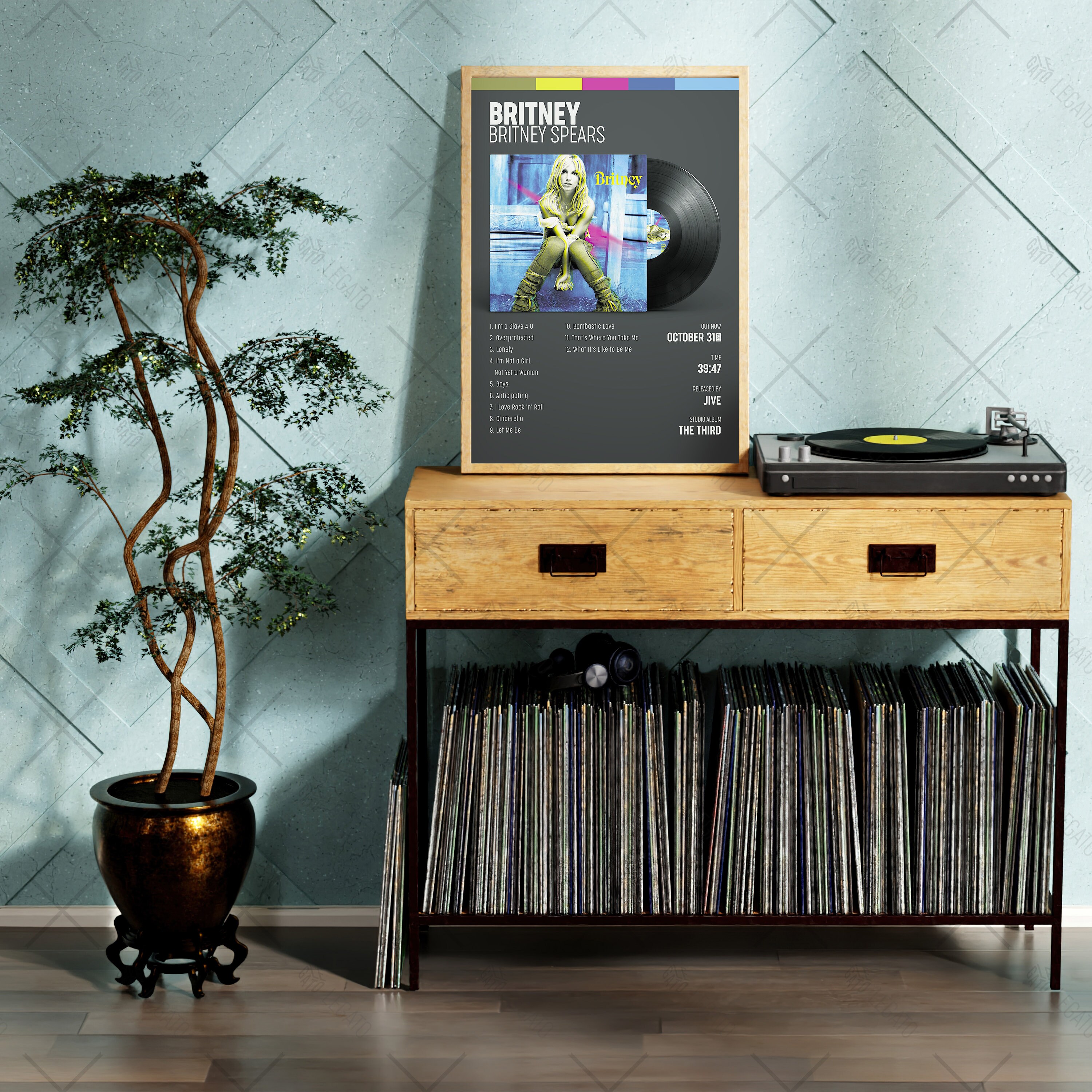 Britney Poster, Britney Spears Poster, Album Cover Poster Designed ...