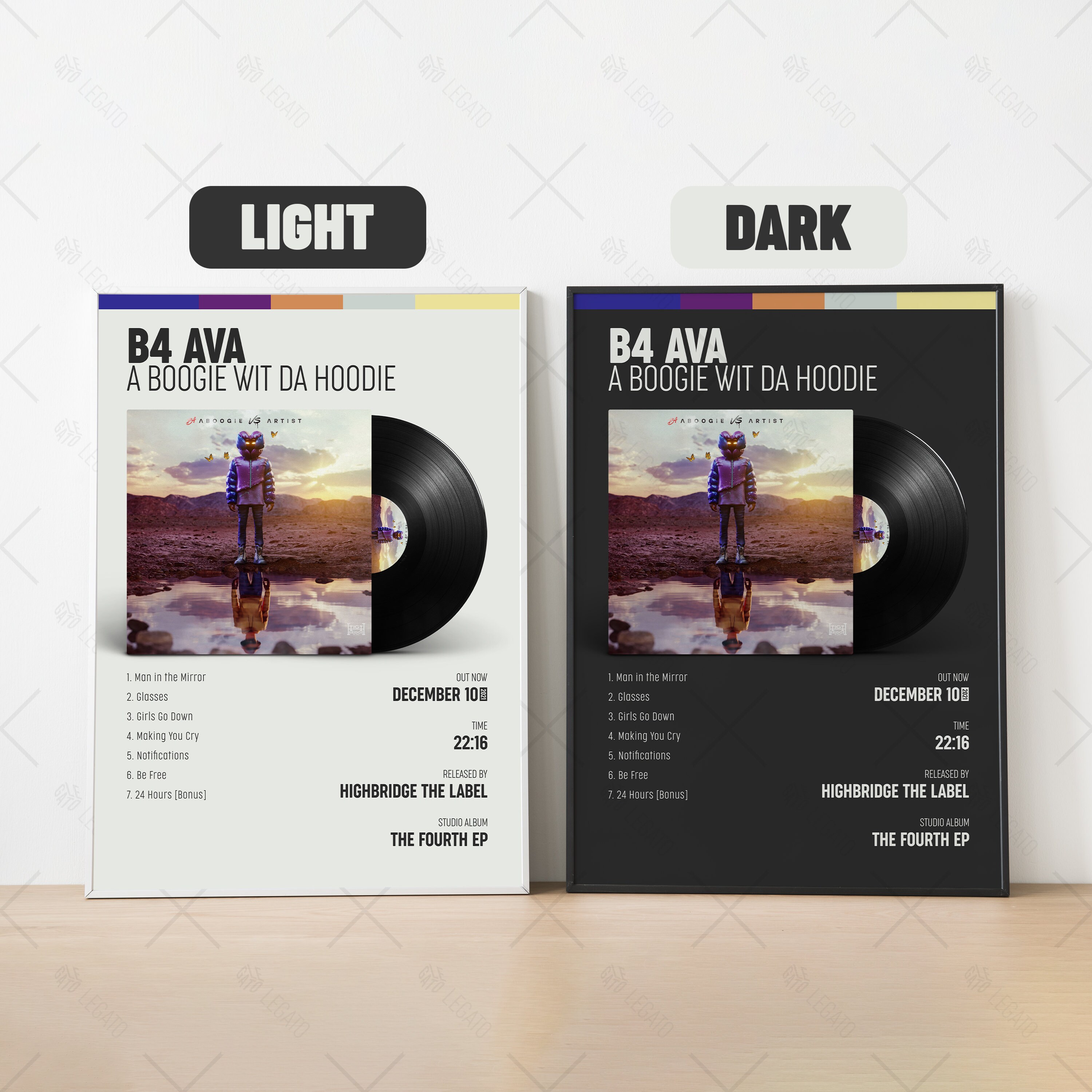 B4 AVA Poster, A boogie Wit da Hoodie Poster, Album Cover Poster sold ...
