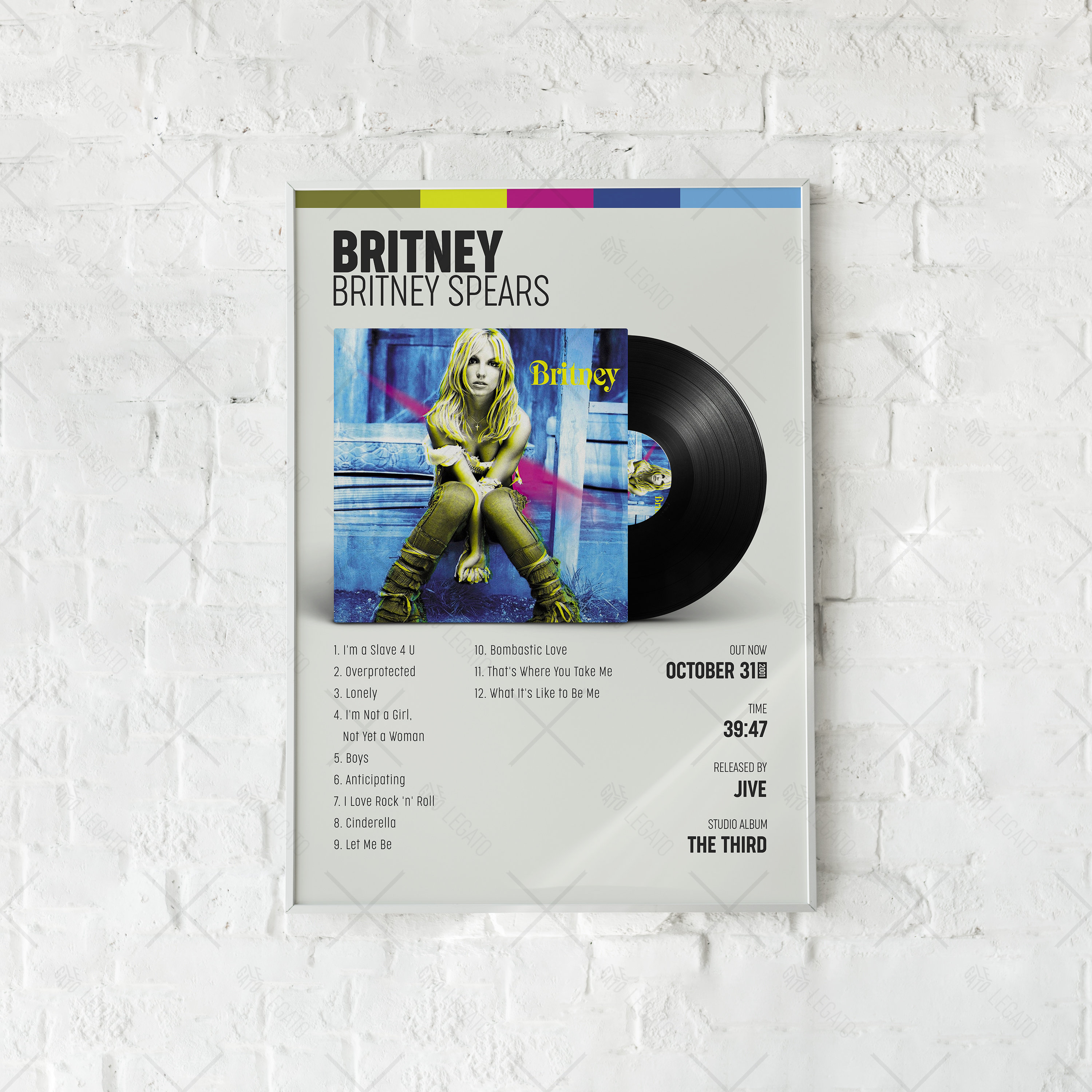 Britney Poster, Britney Spears Poster, Album Cover Poster Designed ...