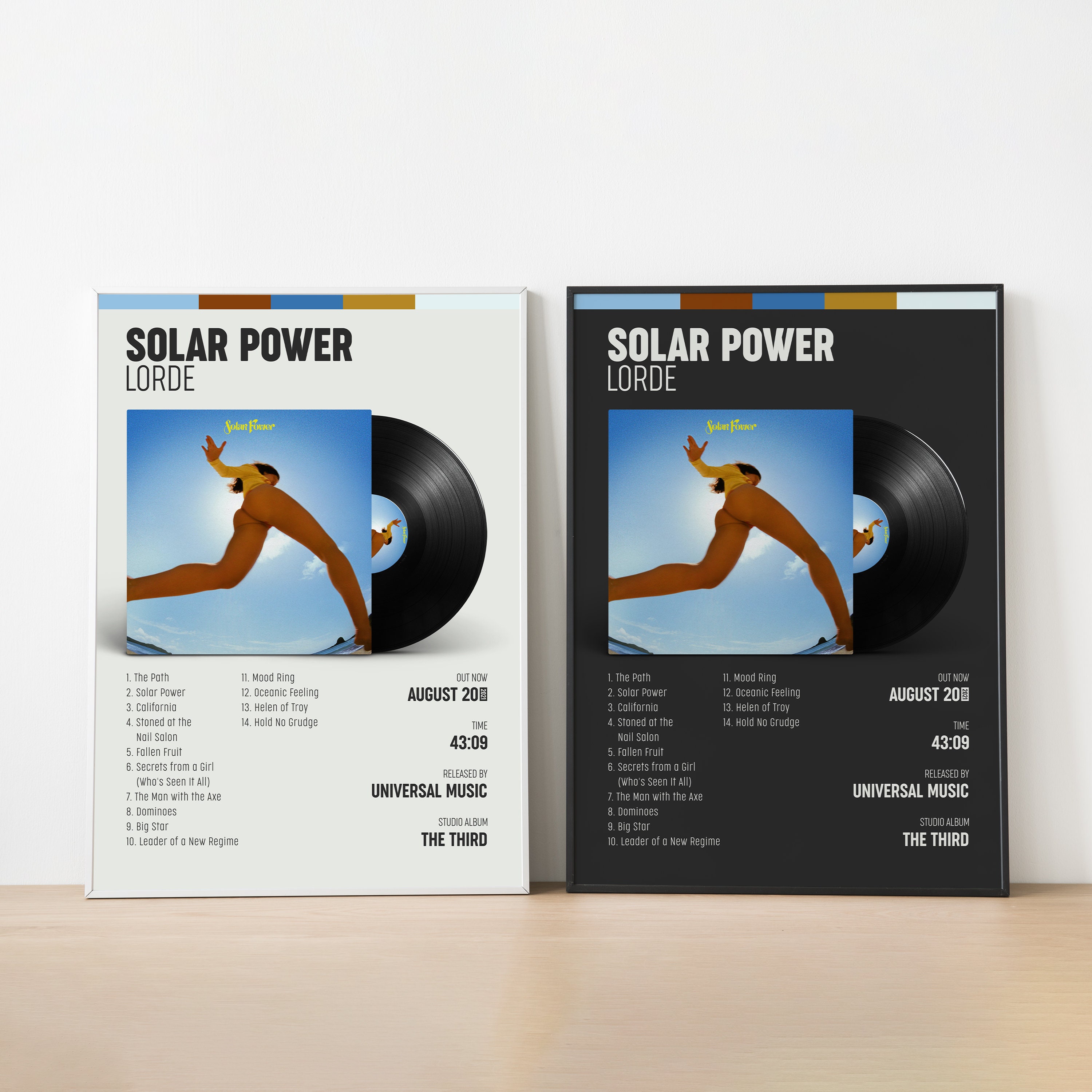 Solar Power Poster, Lorde Poster, Album Cover Poster