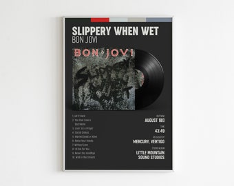 Slippery When Wet Album - Etsy