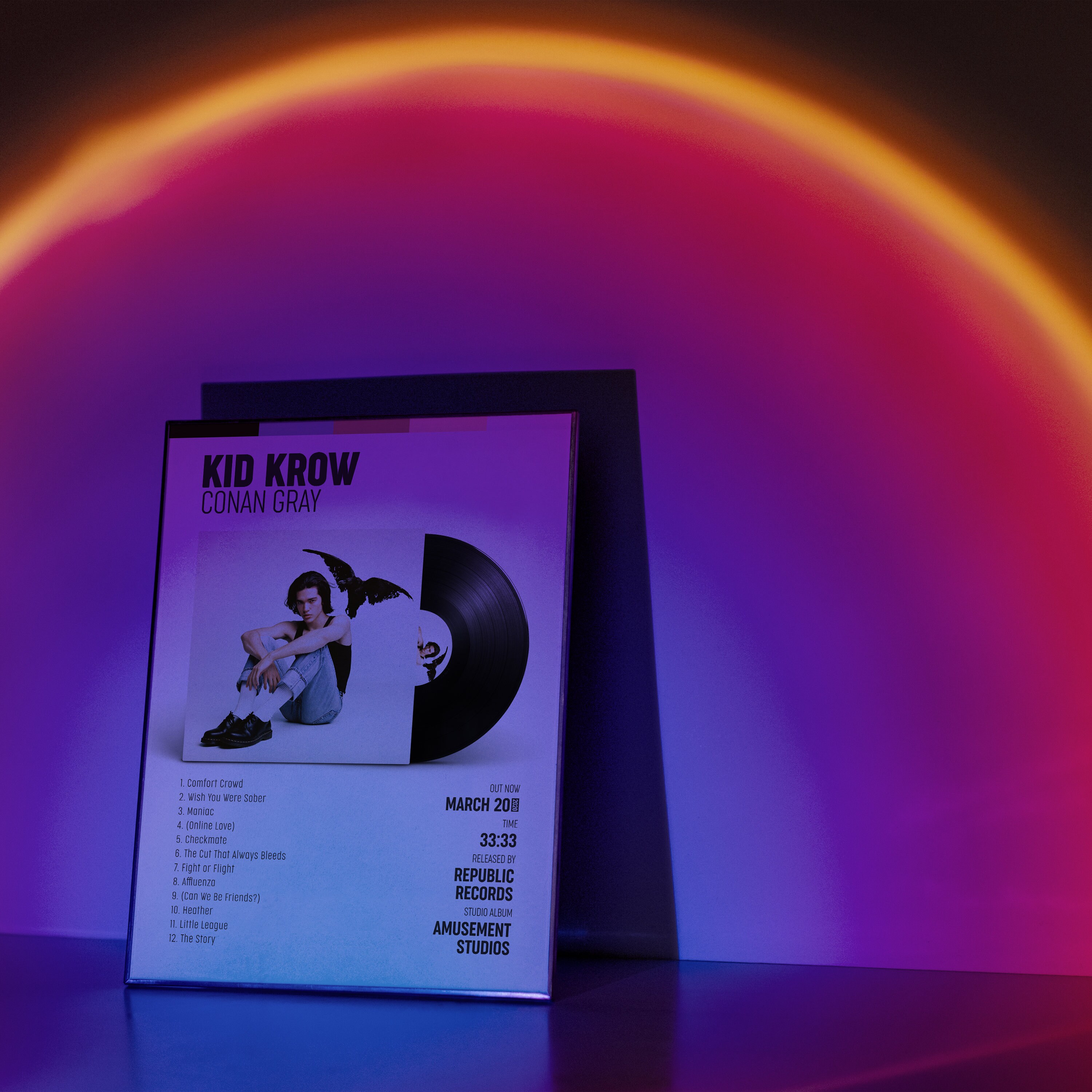 Kid Krow Poster, Conan Gray Poster Album Cover Designed & Sold By ChaZhan