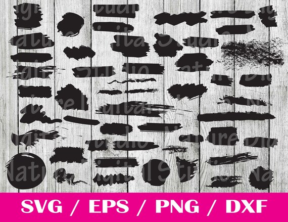 50 Paint Brush Stroke Svg Bundle Hand Drawn Brush Stroke Svg - Etsy