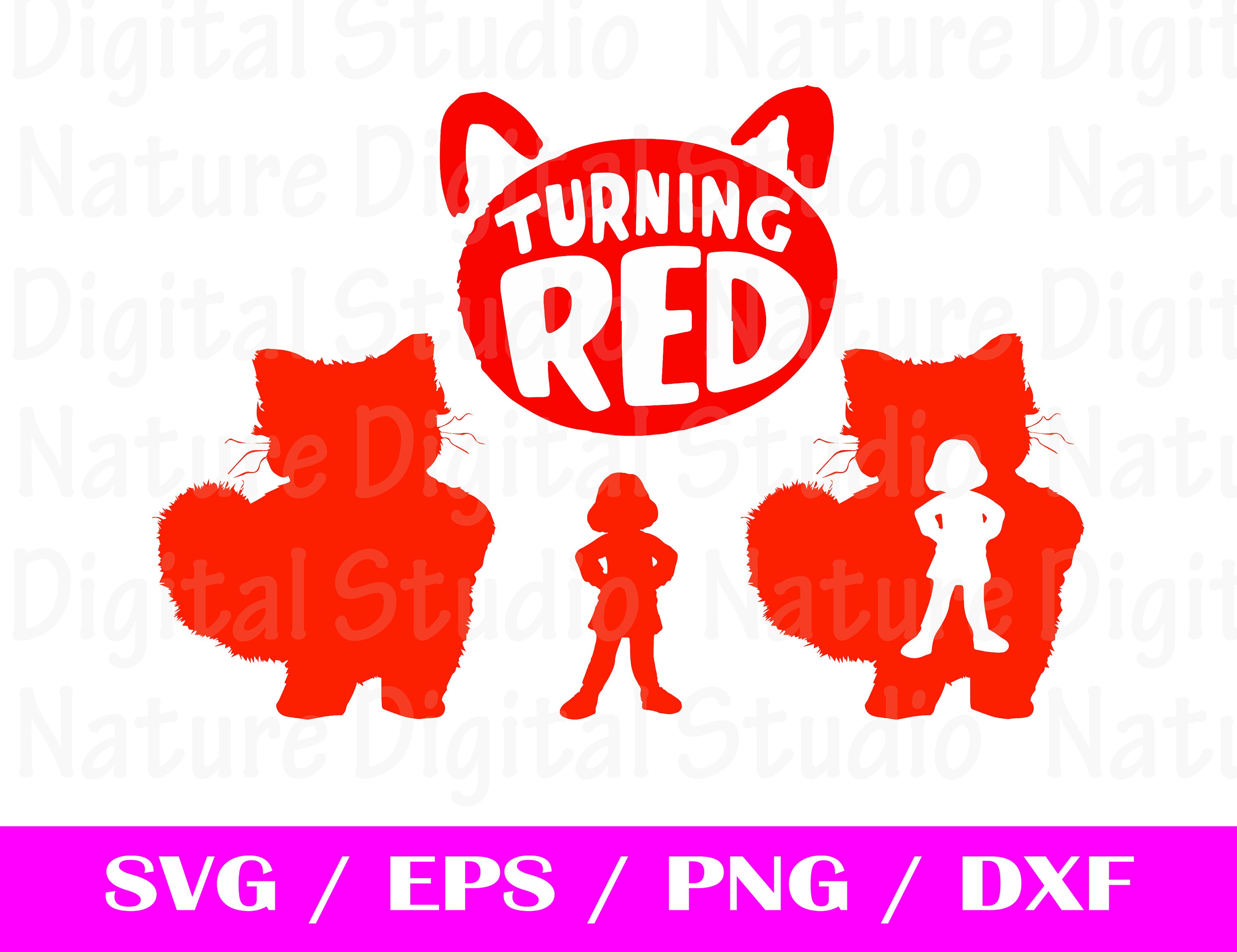 Turning Red SVG PNG Icon Bundle Turning Red Clipart Images - Etsy