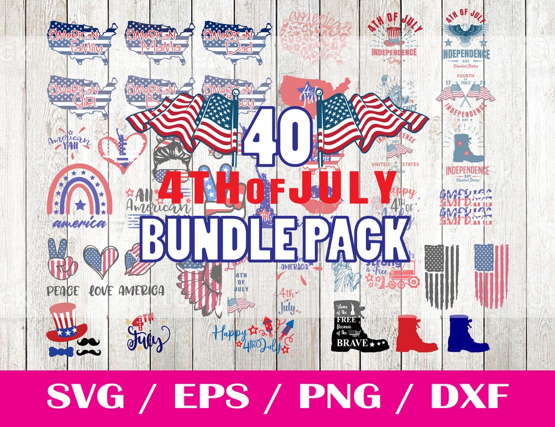 4th of July SVG Bundle, July 4th SVG, Fourth of July Svg, Independence ...