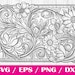 Tooled Leather Pattern Floral SVG, Svg Files, Svg Files for Cricut, Svg ...