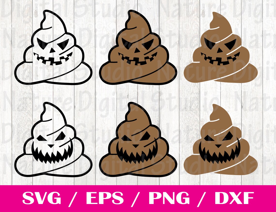 Halloween Poop Emoji Svg Poop Svg Emoji Svg File Smiling - Etsy