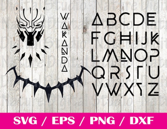 WAKANDA FOREVER Svg Black Panther Svg Wakanda Font Svg Png - Etsy UK