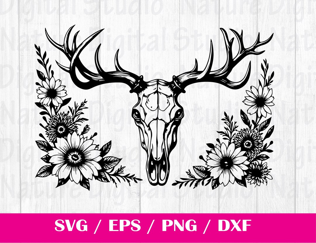 Tooled Leather Pattern Reindeer Longhorn Skull SVG, Svg Files , Carving ...