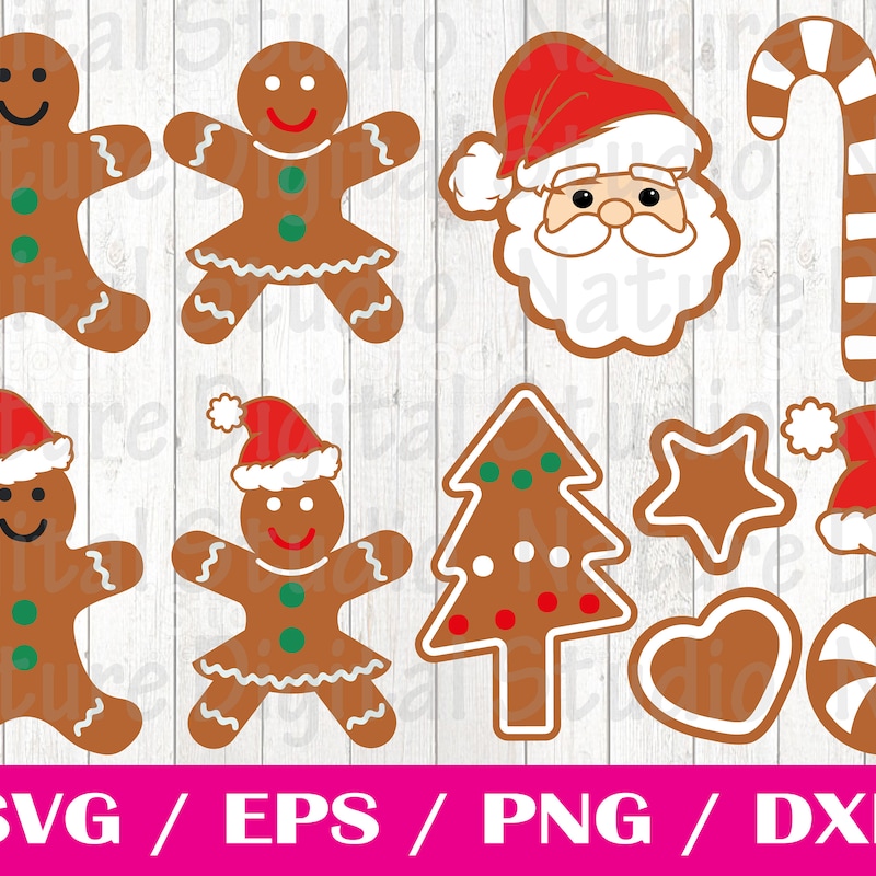 Gingerbread Svg - Etsy