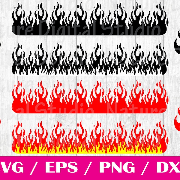 Flames Svg - Etsy