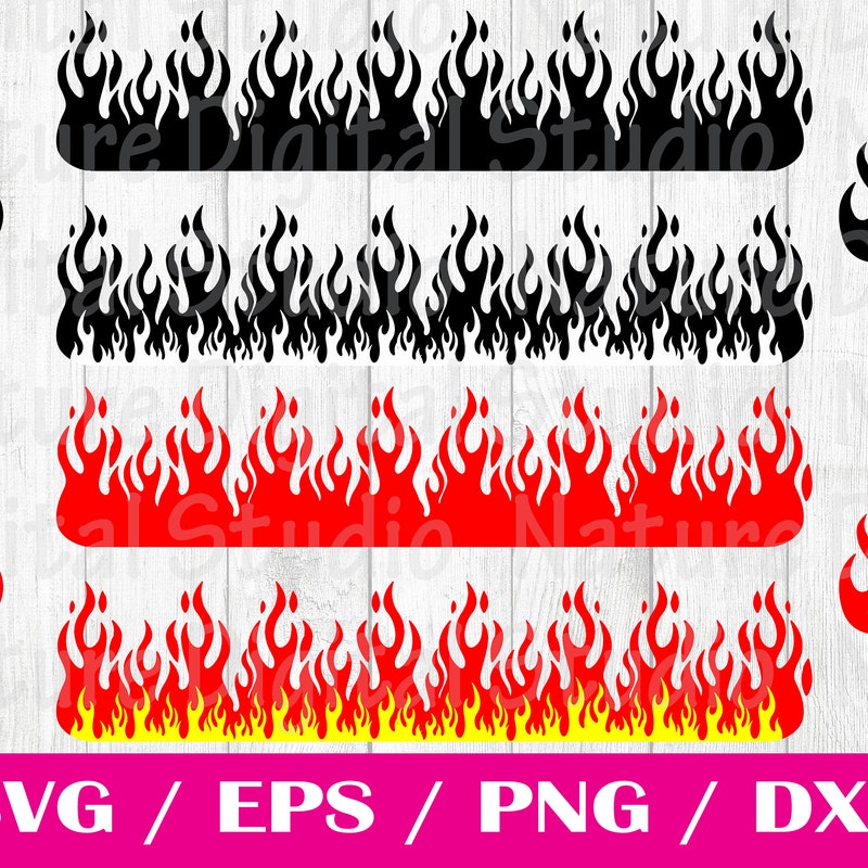 Flames Svg - Etsy