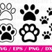 Paw SVG, Dog Paw Svg, Dog Bone Svg, Pet Paw Svg, Animal Paw Svg ...