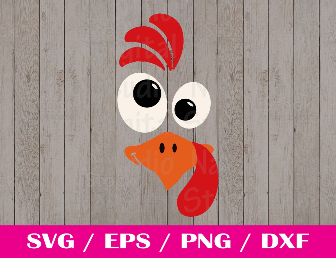 Turkey Face Svg, Funny Turkey Svg , Gobble Turkey Face Svg, Funny, Kids ...