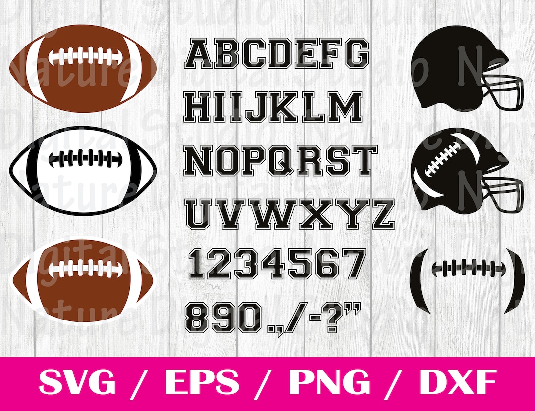 Football Bundle SVG, Football SVG, Football Name, Football PNG ...