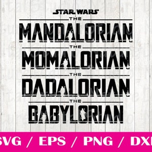 Dadalorian Svg, Momalorian Svg, SVG Bundle, Babylorian Svg, Family ...