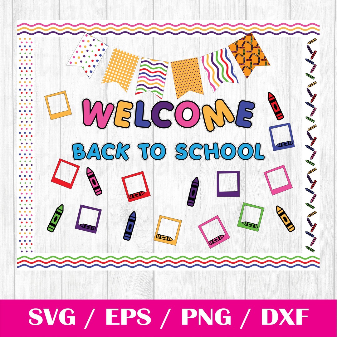 Back to School Polaroid Bulletin Board Kit Classroom Decor Editable ...