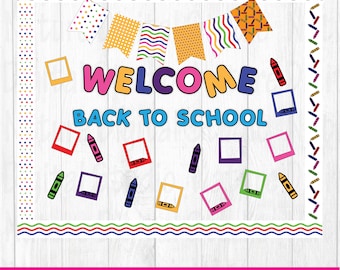 Back to School Polaroid Bulletin Board Kit Classroom Decor Editable - Etsy