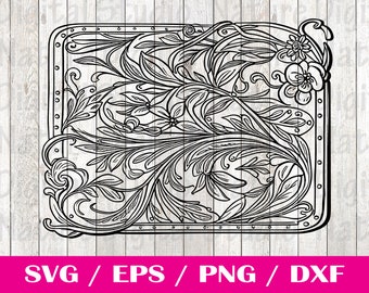 Tooled Leather Pattern Floral SVG - Etsy