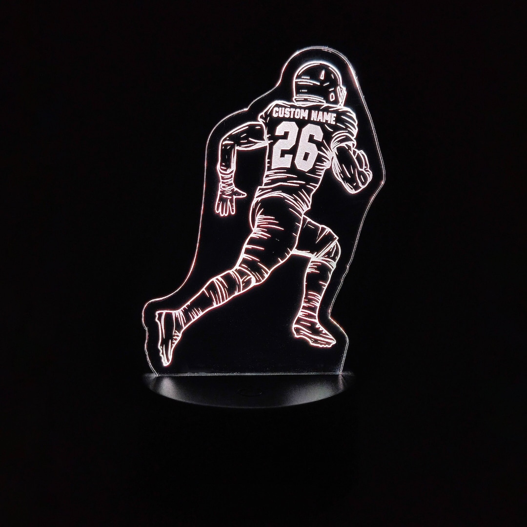 Custom American Football Player Night Light - 3D LED Lamp ...
