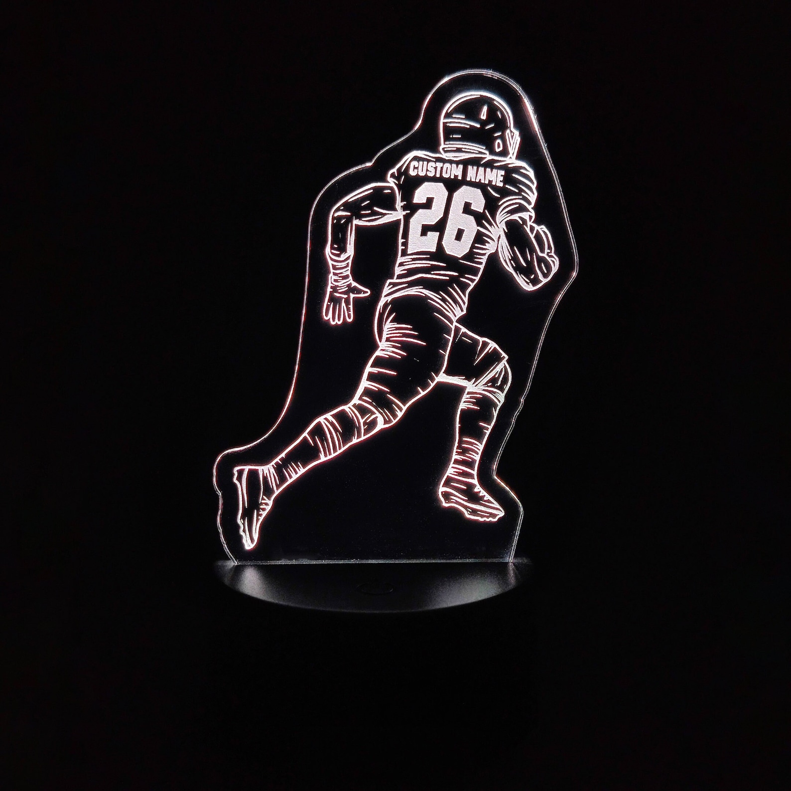 Custom American Football Player Night Light 3D LED Lamp - Etsy