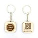 Personalized Logo Keyring / Keychain With Custom QR Code and Text ...