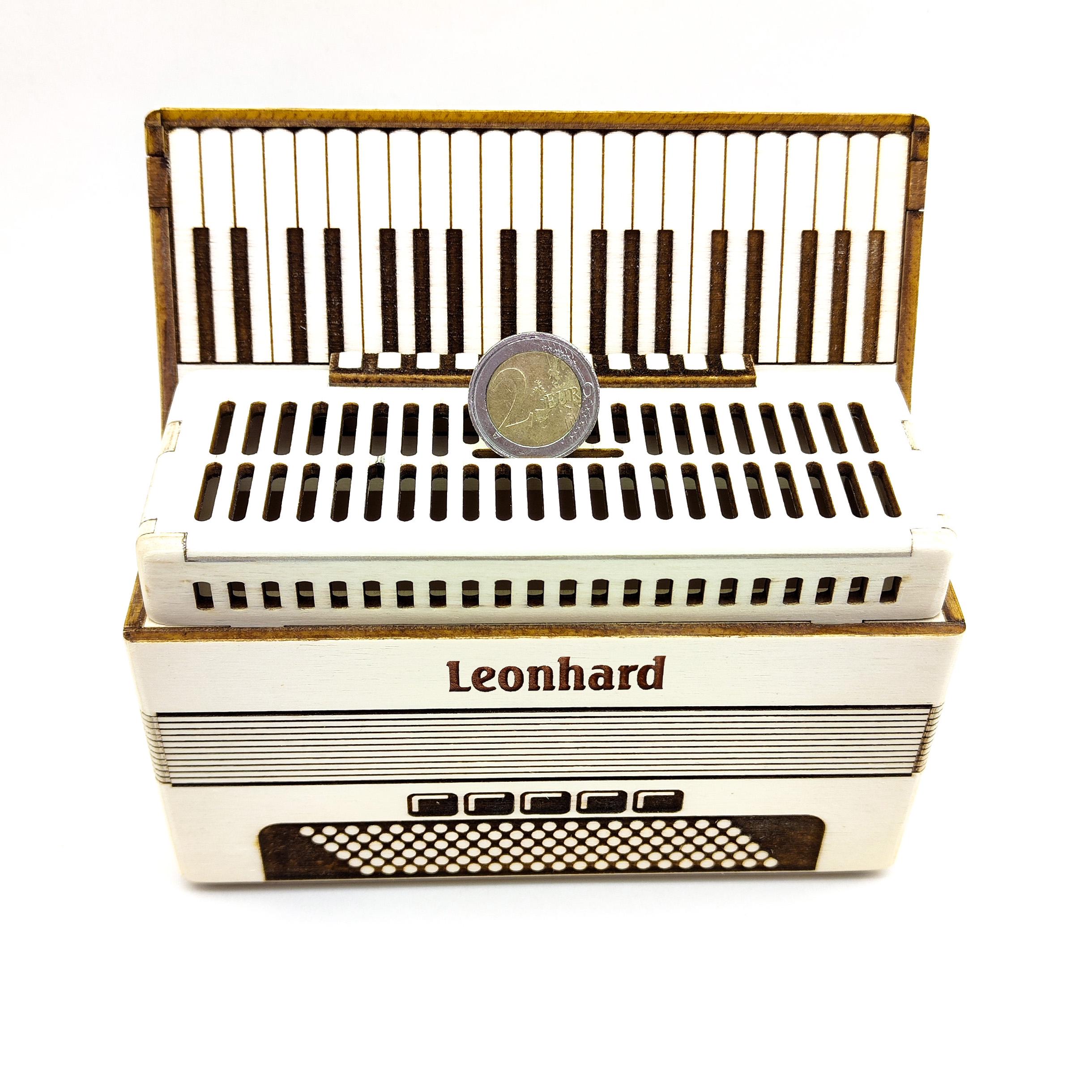 Personalized Accordion With Piano Keys Money Box - Custom Birthday Gift ...