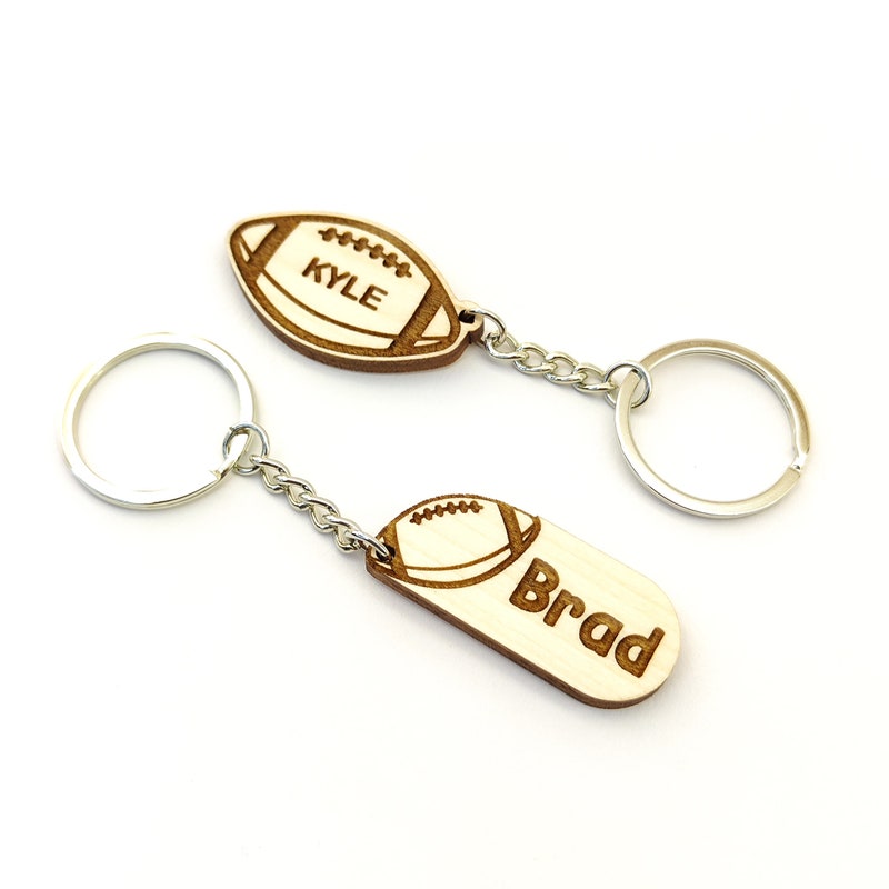 Football Keychain - Etsy