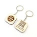 Personalized Logo Keyring / Keychain With Custom QR Code and Text ...
