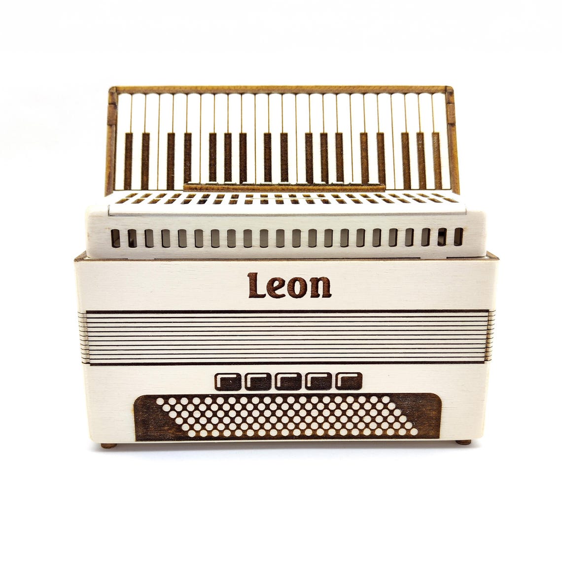 Personalized Accordion With Piano Keys Money Box - Custom Birthday Gift ...