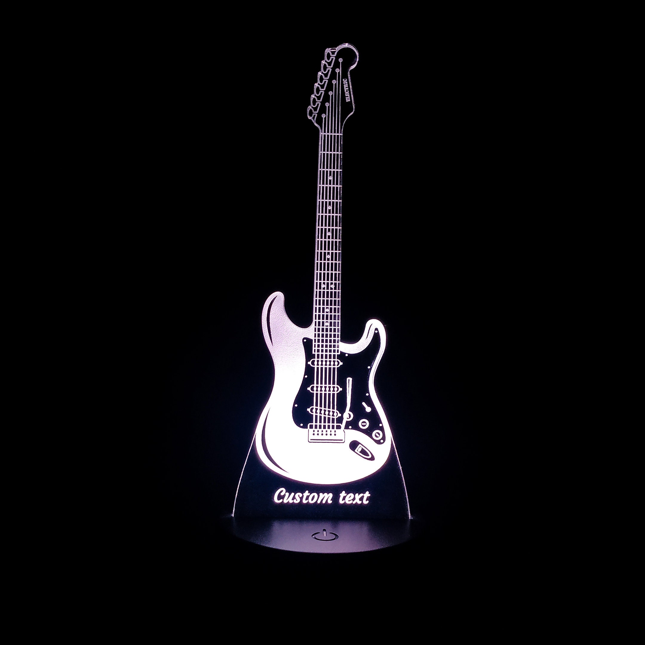 Custom Guitar Night Light 3D LED Lamp Personalized Birthday Gift With ...