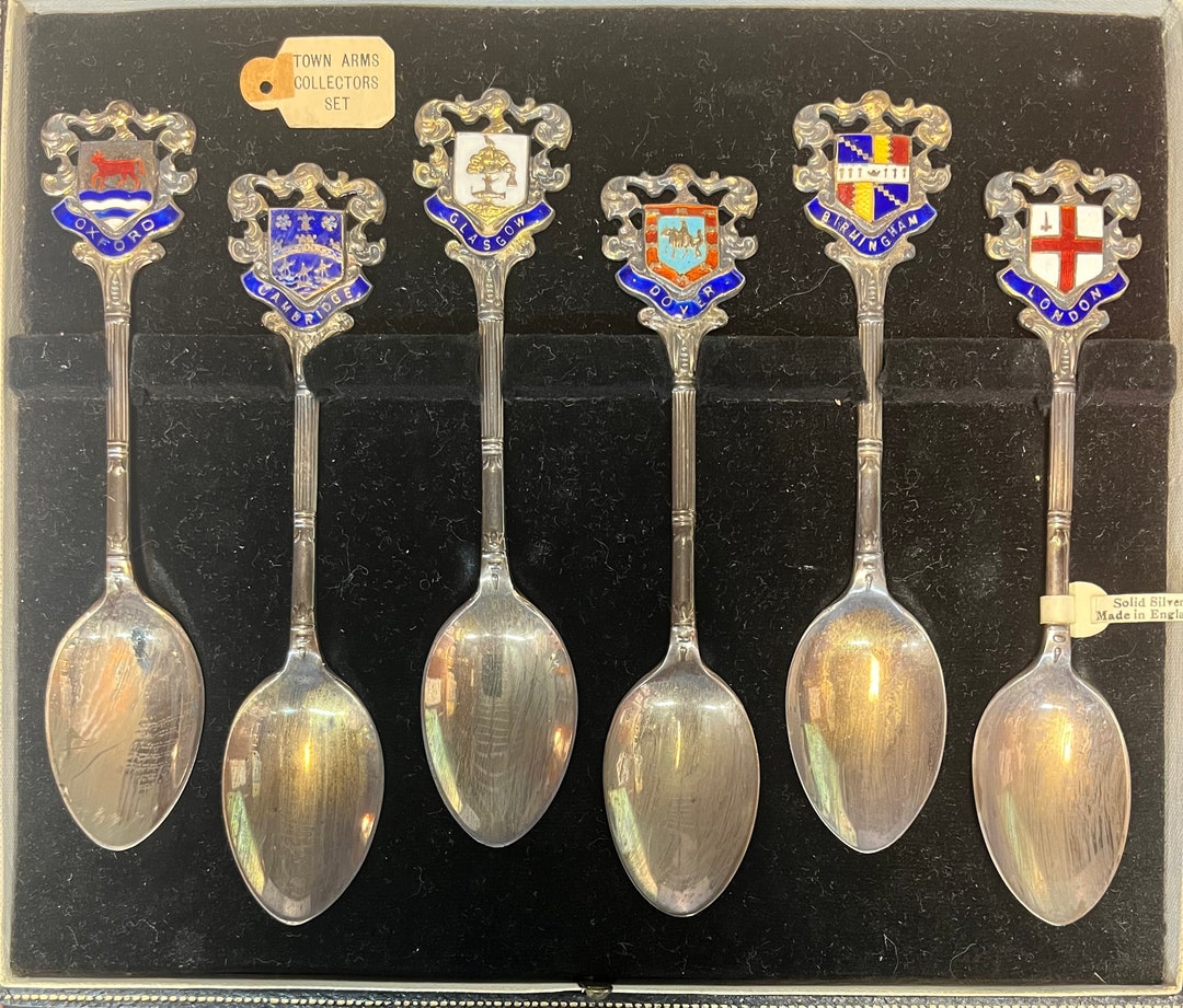 Crown Arms Collectors Set/6 Spoons in Original Case - Etsy