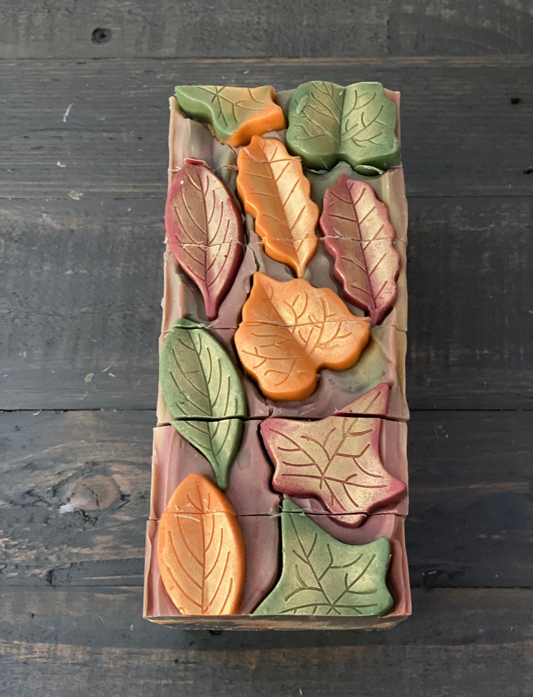 Falling for Fall Soap/ Fall Leave Soap/ Autumn Cold Process Soap - Etsy