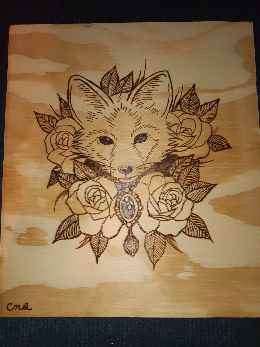 Baby Fox Pyrography Art - Etsy