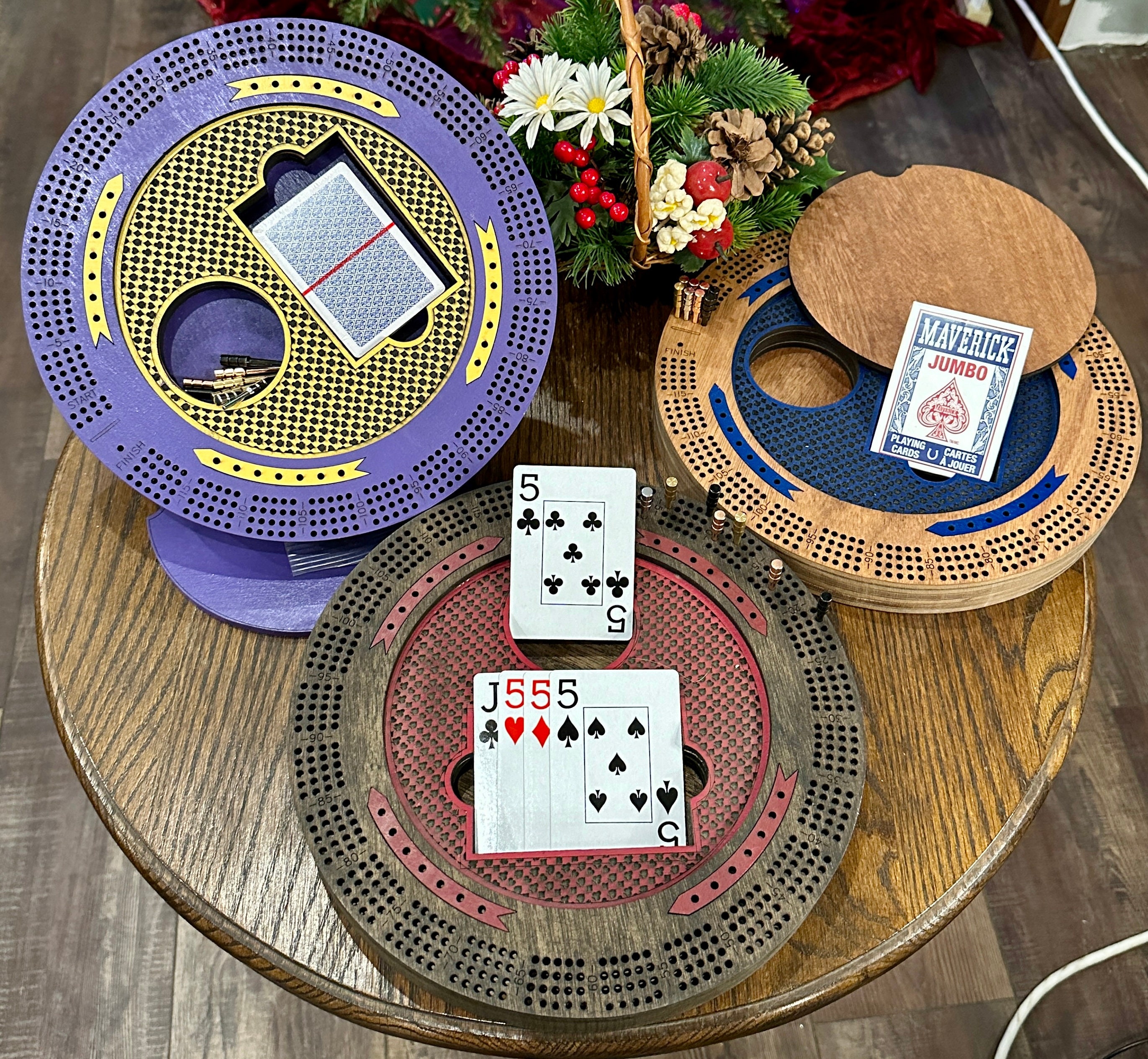 4-person Cribbage Board - Etsy