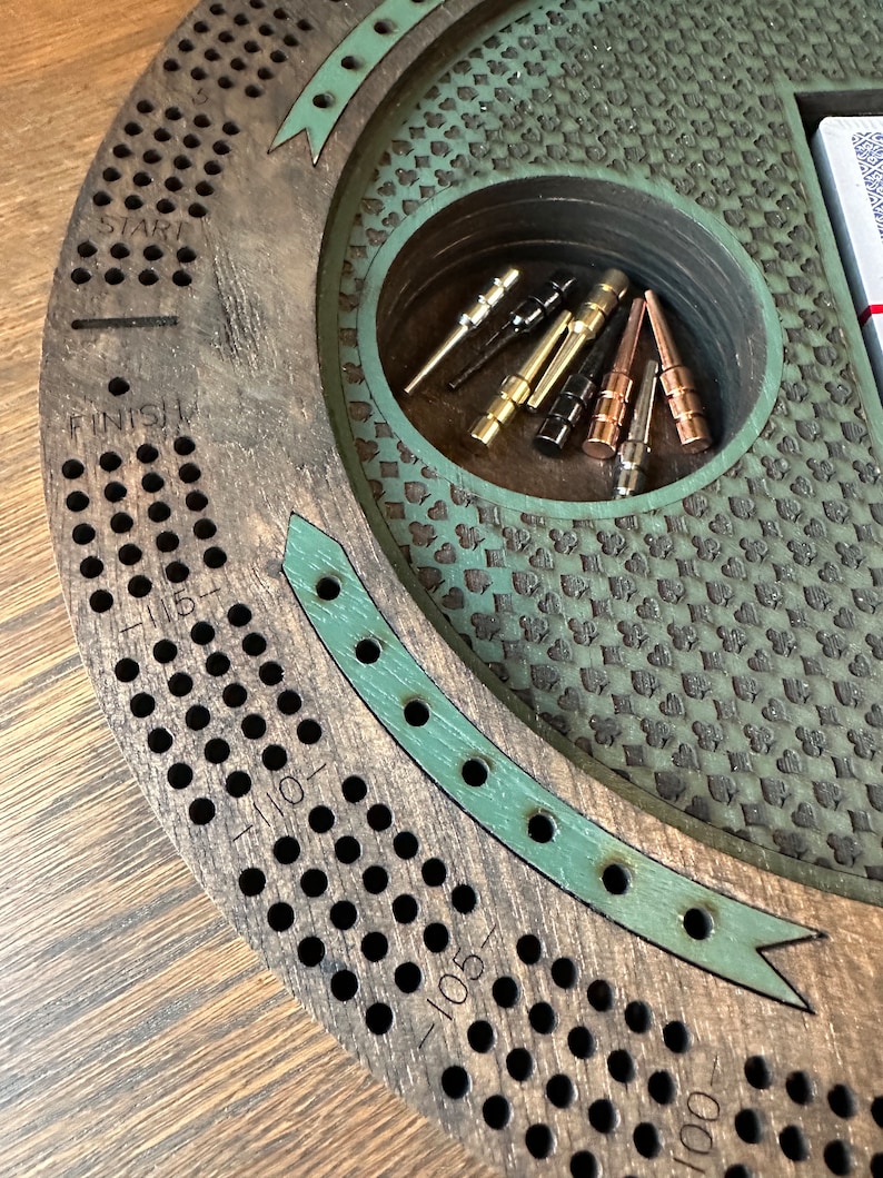 4-person Cribbage Board - Etsy