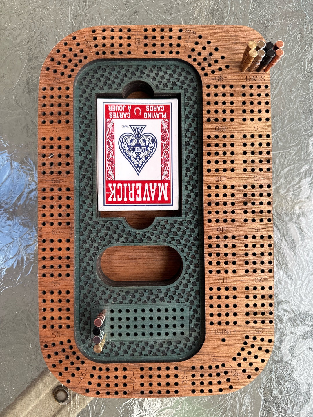 4-person Cribbage Board - Etsy