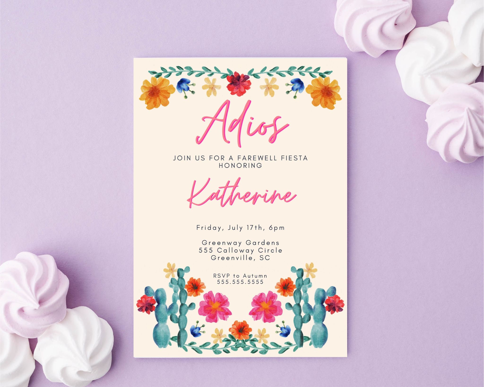 Editable Farewell Fiesta Invitation, Going Away Party, Farewell Fiesta ...