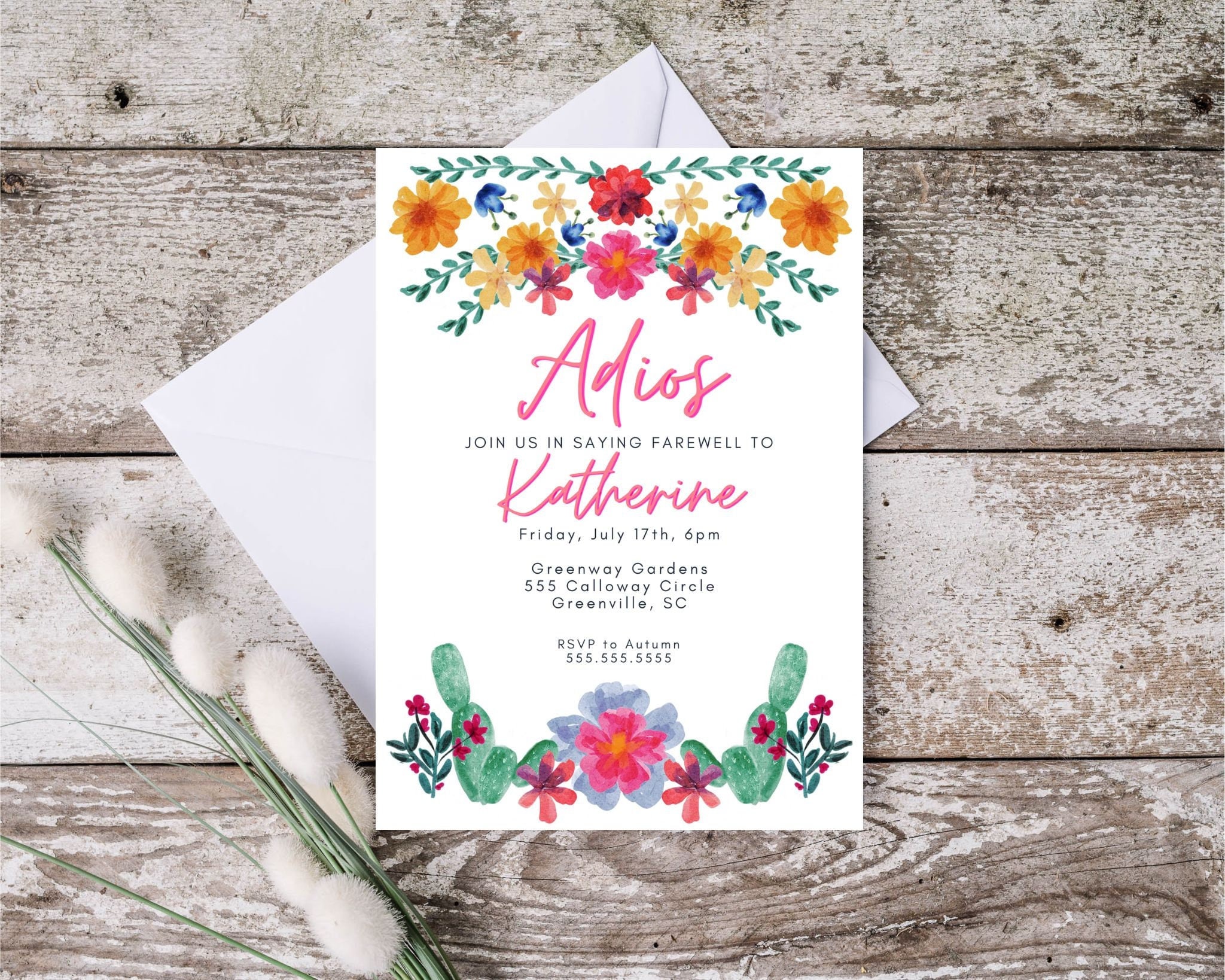 Editable Farewell Fiesta Invitation, Going Away Party, Farewell Fiesta ...