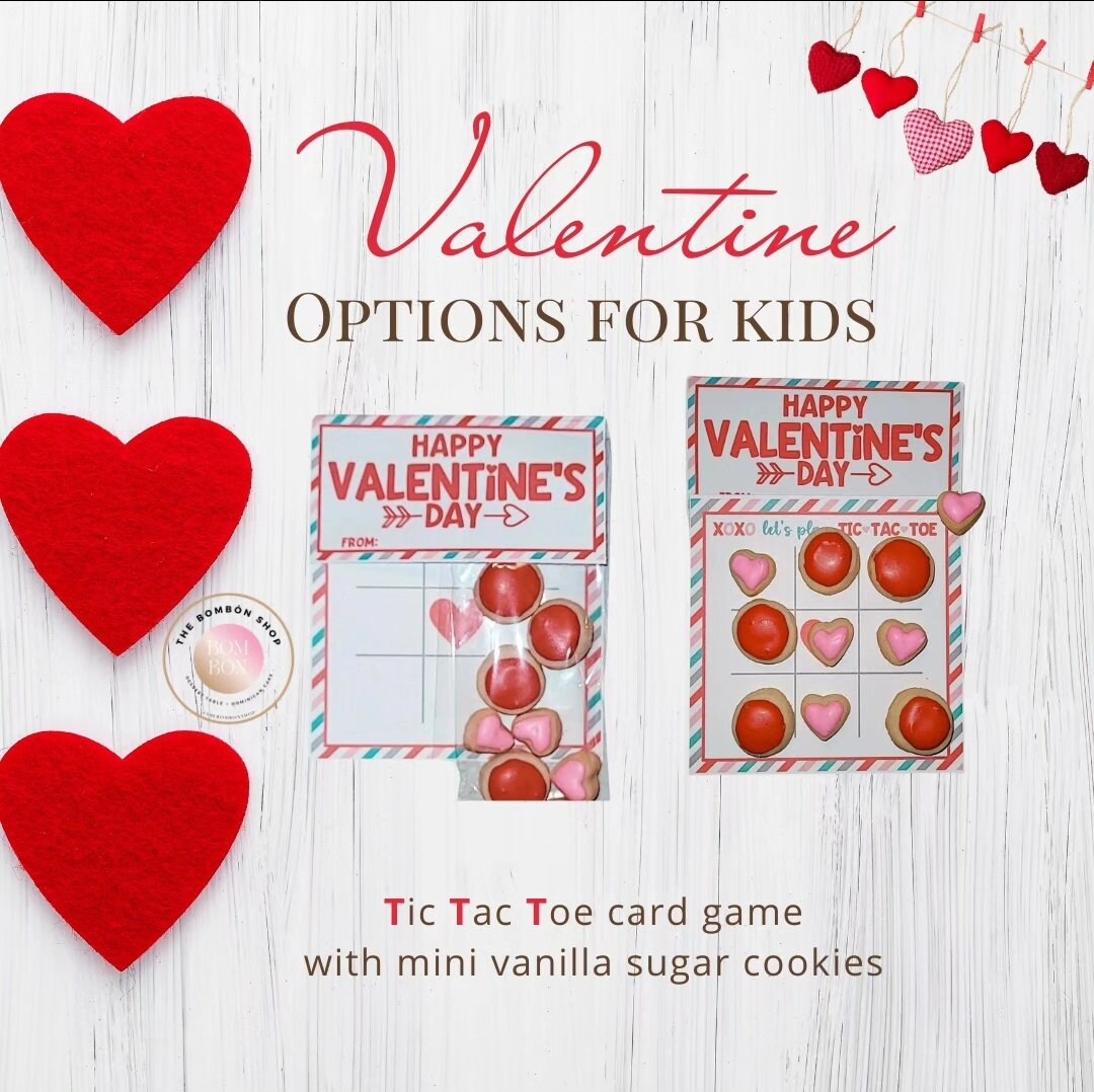 1 Valentine Tic Tac Toe Cookie Card Game Valentine Game for Kids ...