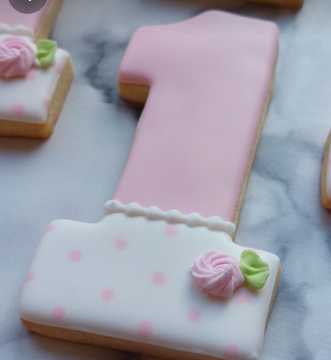 12 Number Party Favor Cookies Sugar Cookies First Birthday Cookies ...