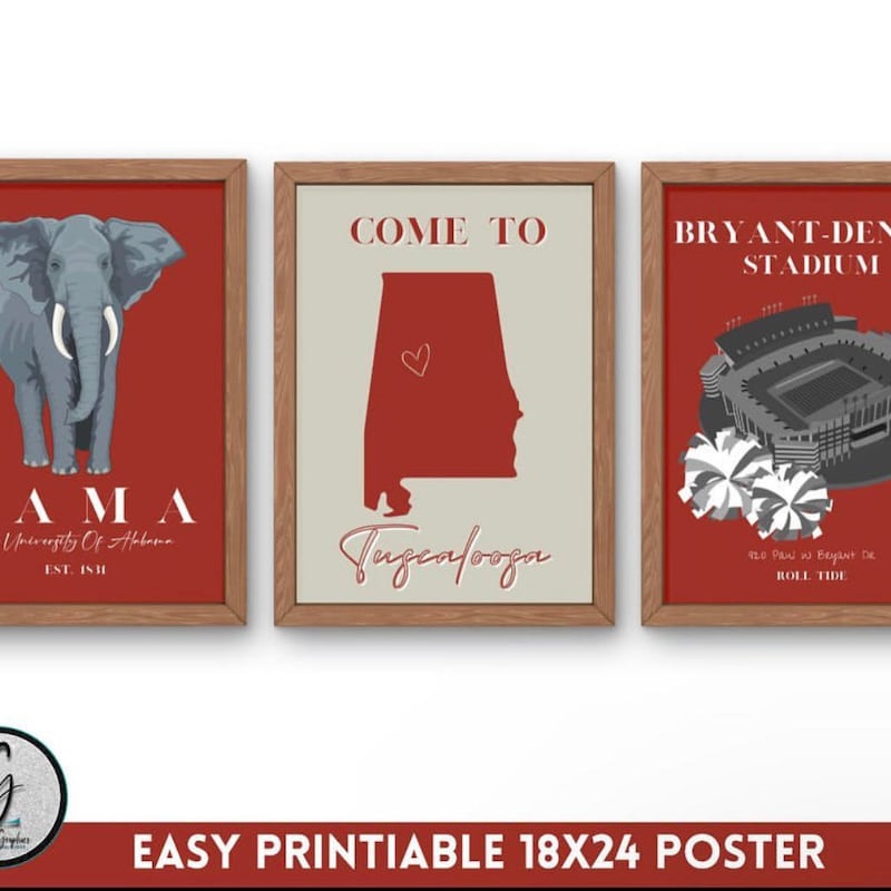 Alabama Poster - Etsy
