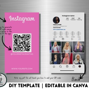 Instagram Business Card Template | Instagram Business Card | Business ...