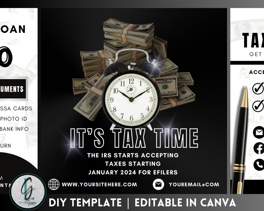 Tax Bundle Season | 2024 Tax Season Post | Tax Social Media Post | Tax ...