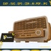 Radio Shaped Tissue Container Box CNC Laser Cutting File 2.7 - Etsy