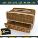 Radio Shaped Tissue Container Box CNC Laser Cutting File 2.7 - Etsy