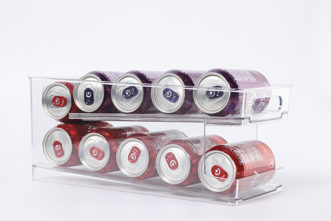 Clear Can Organizer: Fridge & Pantry Storage - Rolly Cans Dispenser - Etsy